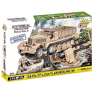 496 Pcs Hc WWII /2274/ Sd.Kfz.7/1&2Cm Flakvierli -Executive Edition