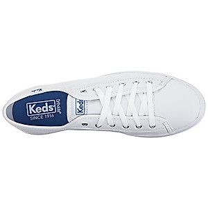 Keds Women's Triple Kick Leather Fashion Sneaker,White,7 M US
