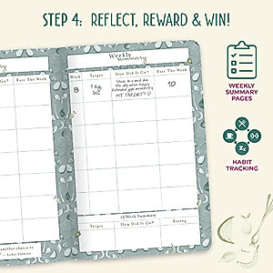 Boxclever Press Food Journal For Women. Meal Planner Notebook & Weight Loss Journal for a Healthier Lifestyle. Food Diary Journal Compatible with Weight Watchers & most U.S. Diet Plans - 8 x 5.5''