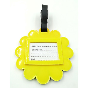 Tapp C. Travel Luggage Name Tag - Happy Face Flower