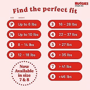 Huggies Snug & Dry Baby Diapers, Size 5 (27+ lbs), 156 Ct
