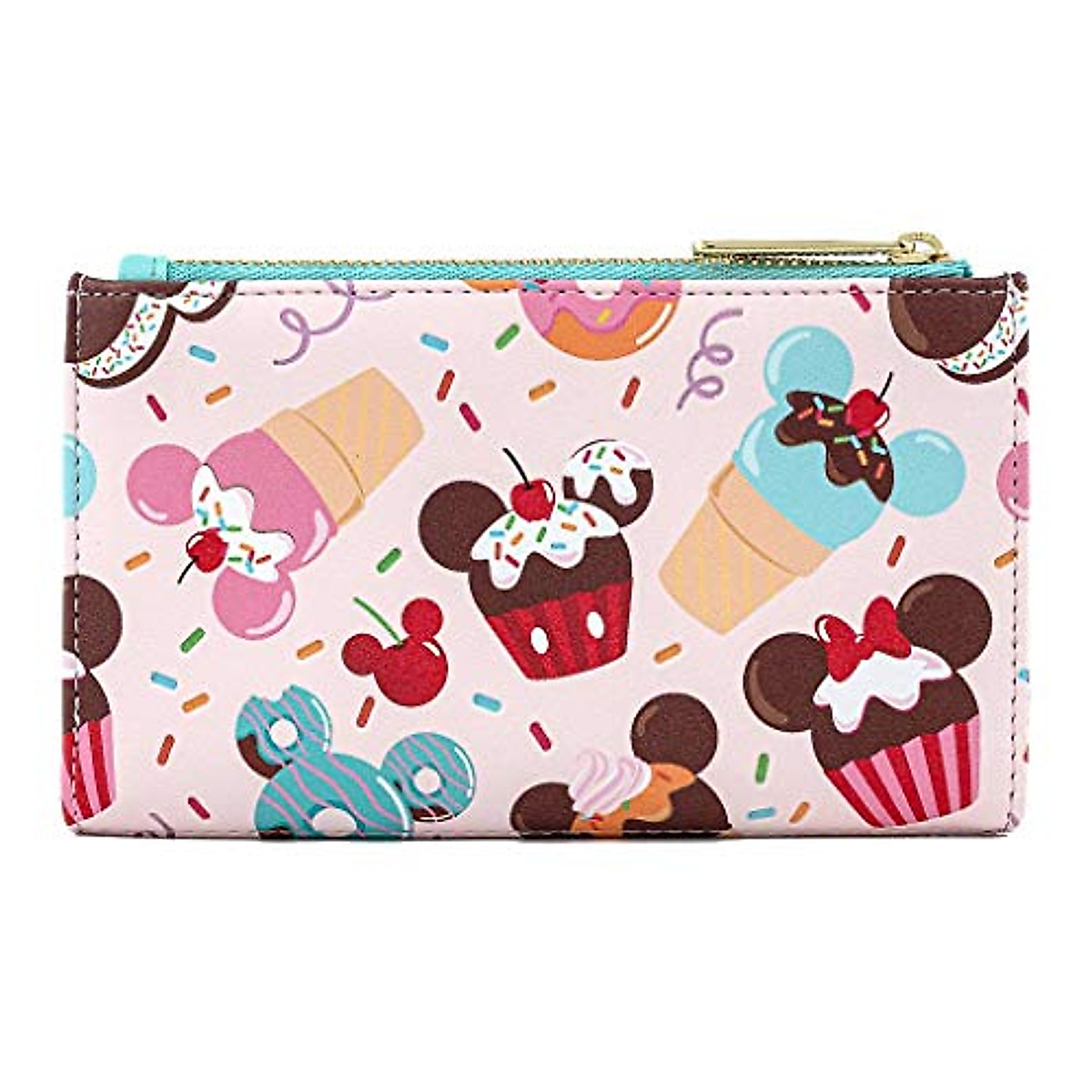 Loungefly Disney Mickey and Minnie Mouse Sweets Flap Wallet