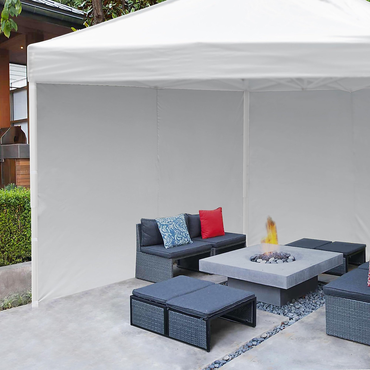 10x10ft EZ Canopy Gazebo Side Wall/White