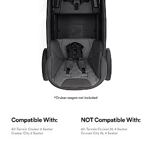 Veer Comfort Seat for Veer All-Terrain Cruiser and Cruiser-City 2 Seater Models. NOT Compatible with All-Terrain Cruiser XL or Cruiser-City XL 4 Seater Models.