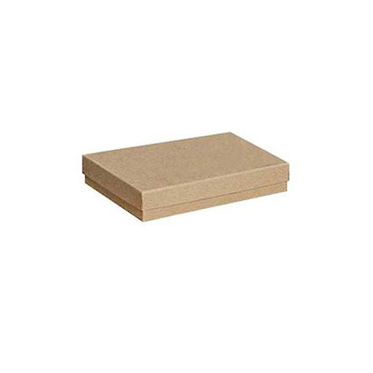 SSWBasics Cotton Filled Two-Piece Kraft Jewelry Boxes - 5¼” x 3¾” x 7/8" - Case of