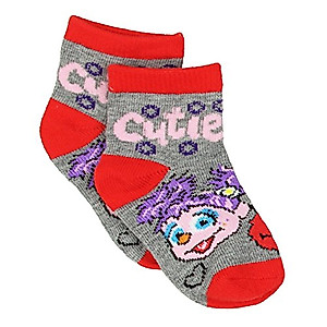 Sesame Street Girls 6 pack Quarter Socks (2-4 Toddler (Shoe: 4-7), 6 pk Elmo Abby)