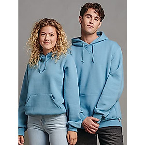 Russell Athletic Men's Hoodie Dri-Power Fleece Hoodies & Sweatshirts, Moisture Wicking, Cotton Blend, Relaxed Fit, Sizes S-4X, Arctic Blue, Small