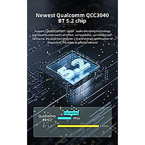 erjigo TWS Wireless Earbuds, CCA CC4 Bluetooth 5.2 Headphones 20 Hours Playtime Earphones with Charging Case, in Ear Headset Noise Cancelling Microphone, for Sports/Working (White)