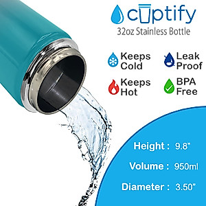 Personalized Water Bottle with Straw Lid on Cotton Candy Ombre for Gym Engraved Custom Women Name 32 oz Modern Insulated Stainless