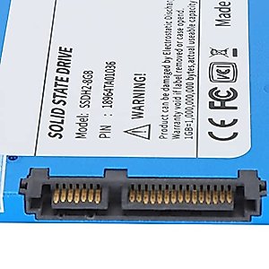 Garsentx Hsthe Sea SSD Automatic Recognition Intelligent Error Correction Blue Metal 2.5‑inch Hard Drive for Storing Data for OS X/Linux/Windows XP/Win/7/8/10 (8GB)