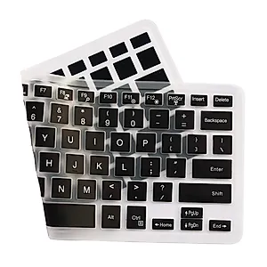Keyboard Cover Compatible for Dell Inspiron 14 5481 5482 5485, Dell Inspiron 13 5000 7000 Series 5370 7375 7368 7378 7386, Dell Inspiron 15 5000 7000 Series i5568 7573 7569 (No Numeric Keypad)- Black