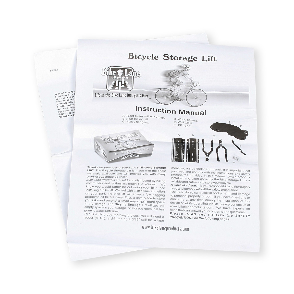 Bike Hanger - Overhead Pulley System with 100lbs Capacity for Bicycles and Ladders - Secure Garage Ceiling Storage by Rad Sportz, Green