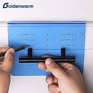 goldenwarm Cabinet Pull Template Door Template Drawer Pull Drill Template 1 Pack - TM160 Cabinet Handle Drill Mounting Drill Mounting Template