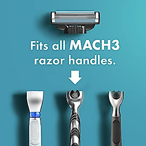 Gillette Mach3 Mens Razor Blade Refills, 15 Count, Designed for Sensitive Skin