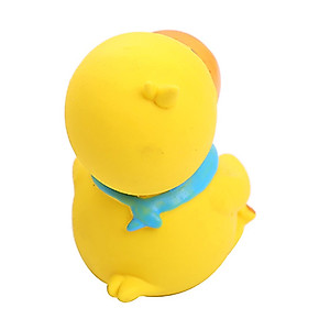 DaMohony Latex Dog Squeaky Toy, Yellow Duck Interactive Play Toy for Puppy Small Pet Dogs