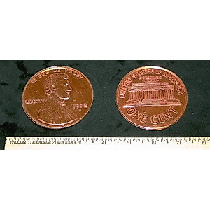 REPLICA 1972 Lincoln Memorial Cent or Penny. Big Huge Large 3" Metal Coin