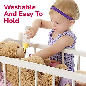 Mommy & Me Magic Bottles - 2 Baby Doll Bottles, Disappearing Milk and Juice Bottles Large Size Especially Bigger for Toddlers