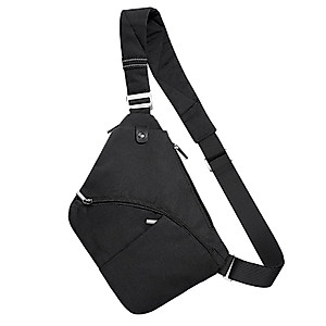 VADOO Anti-Theft Crossbody Bag for Women and Men, Personal Flex Bag RFID Blocking Shoulder Chest Bag Lightweight Sling Bag for Travel Sport