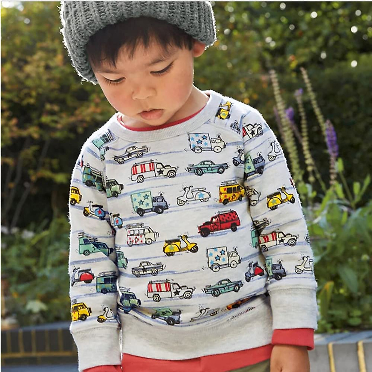 DDSOL Toddler Boy Clothes 2Pcs Vehicle Cars Sweatshirt and Jogger Sweatpant Set Kids Fall Winter Playwear Outfits 3T
