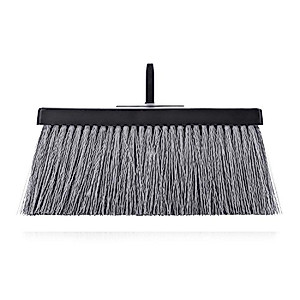 Stanley Home Products Black Deep Reach Slender Broom Head - Wet & Dry Floor Sweeper for Sweeping Dust & Cleaning Ceramic Tile, Linoleum, Vinyl, Wood Laminate & Hardwood Floors