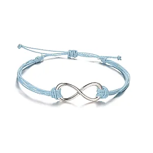 Softones VSCO String Wave Bracelets for Women Handmade Colorful Waterproof Adjustable Braided Beach Bracelet Set for Women