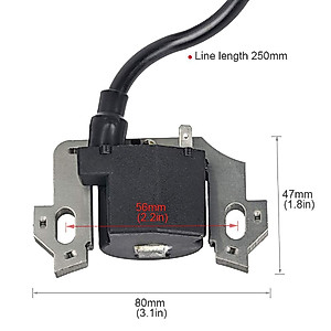 HIFROM Ignition Coil With Air filter Cleaner Spark Plug Compatible with Honda GC135 GC160 GCV135 GCV160 GCV190 Replace 30500-ZL8-004 30500-ZL8-014 30500-Z0J-003