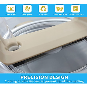 Damorr Spill Stoppers for Stanley 40 oz / 30 oz | Replacement Stanley Cup Accessories | Spill Stopper Compatible with Stanley Quencher H2.0 Tumbler