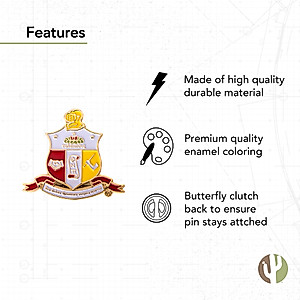 Desert Cactus Kappa Alpha Psi Lapel Pin Gold Crest Fraternity Enamel Formal Wear Blazer Jacket Nupe
