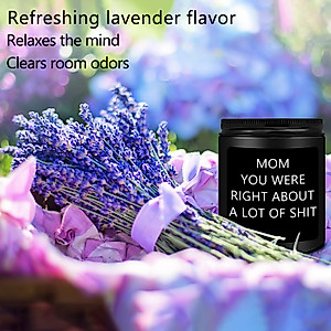 Homsolver Birthday Gifts for Mom, Mom Gifts from Daughter and Son, Mothers Day, Birthday, Thanksgiving Day, Christmas Gifts for Mom, Best Mom Ever Gifts, Funny Romance Candles Gifts for Mom