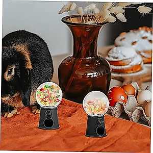 NOLITOY 8Pcs Mini Machine gumballs Machine Kids Vending Machines Mini Plastic containers Mini Gumball Machine Piggy Bank Plastic Candy Dispenser Automatic Candy jar