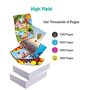 T502 502 Ink Ultra-high Capacity Refill Ink Bottle Color Combo Pack for Epson ET-2850 ET-3830 ET-3850 ET-2760 ET-3760 ET-15000 Printer (4 Pack)