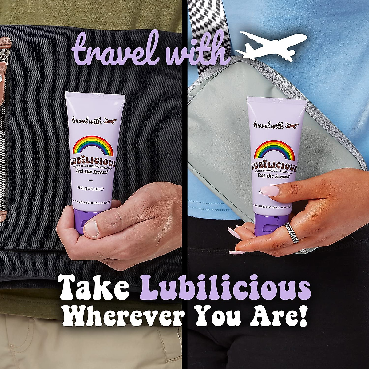 Lubilicious Cooling Sex Lube for Couples Pleasure- Water Based Lubricant for Women Pleasure - Cooling Lubricant for Her Pleasure - Sex Lubricant for Men Pleasure - Premium Personal Lubricant 3.2 oz