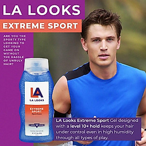 L.A. Looks Sport Activity Proof Power Gel, Mega X-Treme Hold 20 oz (Pack of1)