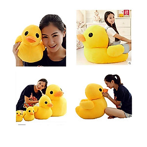 VIDOSCLA Yellow Duck Stuffed Plush Pillow Animal Dolls Super Soft Huggable Toy Gift for Children