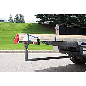 Tricam SLE-1/SKLE-350 2 in 1 E-Z Hitch Mounted Load Extender, 350-Pound Capacity, Black Finish
