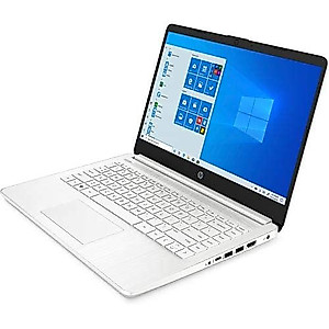 HP 14 Series 14 Laptop AMD 3020e 4GB RAM 128GB SSD Snowflake White - AMD 3020e Dual-core - 1366 x 768 AMD Radeon Graphics Windows 10 (Renewed)