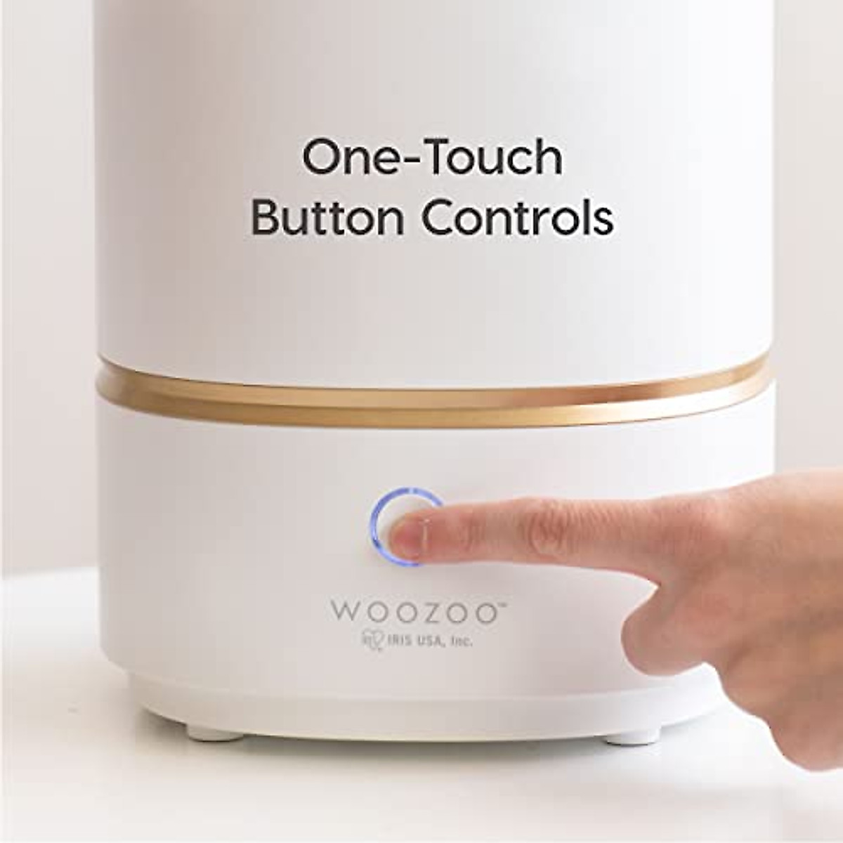 IRIS USA WOOZOO Ultrasonic Humidifier - Cool Mist 3L Water Tank, Bedroom Baby Nursery, Adjustable Mist Level, Night Light Function, Whisper Quiet, Runs up to 38 hours, Auto Shut Off