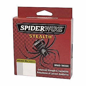 SpiderWire Stealth® Superline, Moss Green, 20lb | 9kg, 200yd | 182m Braided Fishing Line, Suitable for Freshwater and Saltwater Environments