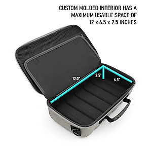 CASEMATIX Travel Case Compatible with up to 3 Otamatone Regular or Neo Instruments - Travel Case with Shoulder Strap and Accessory Storage for Batteries and Other Accessories, Case Only