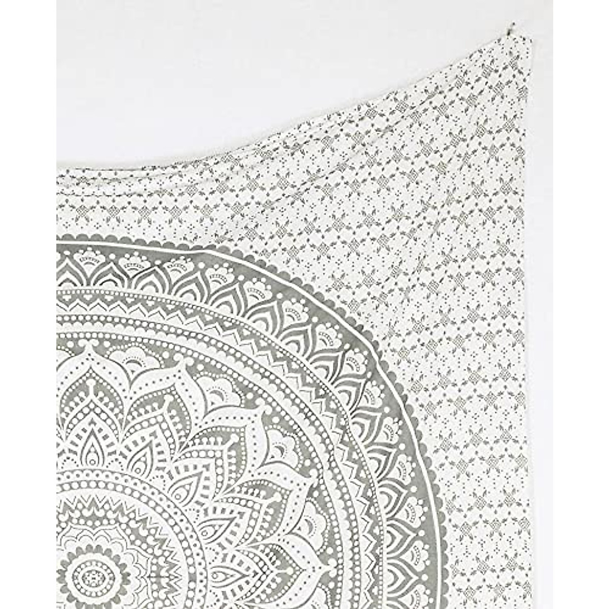 THE ART BOX Wall Tapestry, Large 82x55" - Inspiring Handmade Indian Mandala Design, Soft 100% Natural Cotton, Delicate Hand Sewn Edges for Bedroom, Living Room Boho Esthetic