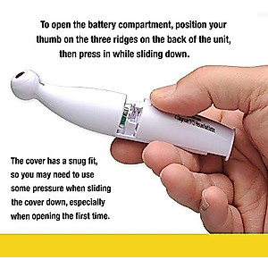 ADC Temple Touch Digital LCD Fever Thermometer, Non Invasive and Quick Read, Suitable for Babies, Newborns, Kids, and Adults, Adtemp 427, White