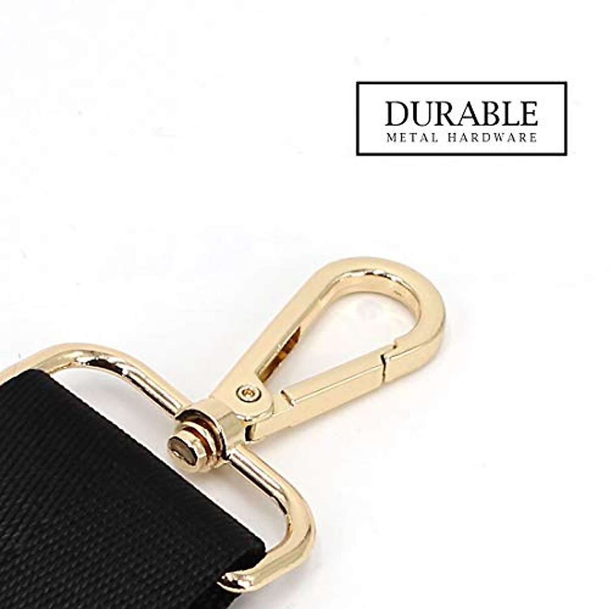 TANOSII Wide Purse Strap Adjustable Handbag Strap Replacement Shoulder Crossbody Strap All Black