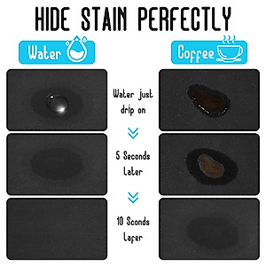 Queekay Coffee bar mat 24" x 16" Coffee mat for countertop Coffee placemats Coffee bar Accessories Coffee Pot mat Hide Stain Rubber Backed Absorbent Dish Drying Mat (Stylish Pattern)