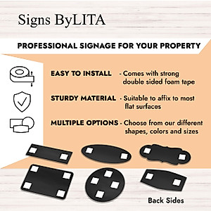 Signs ByLITA Circle Emergency Exit Only Sign (Brushed Silver) - Medium 1 Pack