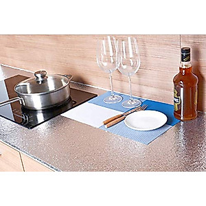 Yija Self-Adhesive Kitchen Aluminum Foil Anti Greasy Countertop DIY Waterproof Shelf Drawer Liner Cabinet Sticker 15.6 Inch by 98 Inch