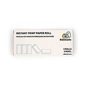 Kidamento Instant Print Kids Camera Original BPA-Free BPS-Free Thermal Printing Paper Roll Refill Set 57mm 2 1/4 Inch Width up to 300 Prints