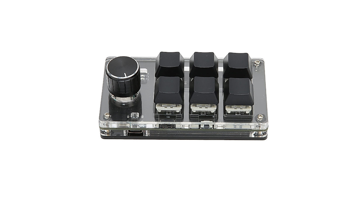 Heayzoki 6 Keys Programmable Keypad, Mini Macro Pad Mechanical Gaming ...