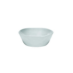 American Metalcraft CBL78CL Round Melamine Serving Bowl, Crave Collection, Cloud, 78-Ounces