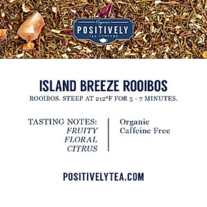 Organic Positively Tea Company, Island Breeze Rooibos Tea, Loose Leaf, 16 Ounce