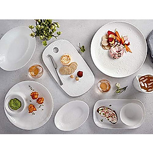 Maxwell & Williams DR0303 Panama Large Serving Platter/Pizza Plate in Gift Box, Stoneware, White, 36 cm